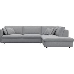 FLEXLUX Ecksofa &raquo;Lovane, elegant und zeitlos, bequem, L-Form&laquo; Weich & anschmiegsam, gro&szlig;e Sitztiefe auf Kaltschaum, Dekokissen inkl. Sophisto Grey