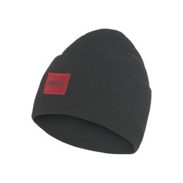 Hugo Beanie »Xaff 6« mit Logobadge Black