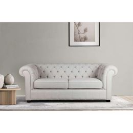 Home Affaire 3-Sitzer »CHARENTE, optionale Schlafsofa, Chesterfield-Sofa, Bettfunktion« mit edler Knopfheftung und typischen Armlehnen, B/T/H...