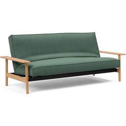 INNOVATION LIVING Schlafsofa »Balder Sofa, Bettfunktion, Relaxsofa, Design mit hohem Komfort« Rückenlehne 3-fach verstellbar, Dauerschläfer green