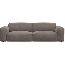 FLEXLUX 3-Sitzer &raquo;Lucera Sofa, super bequem durch hochwertigen Sitzaufbau mit Kaltschaum&laquo; modern & anschmiegsam, Designsofa braun 85% Polyester/15%