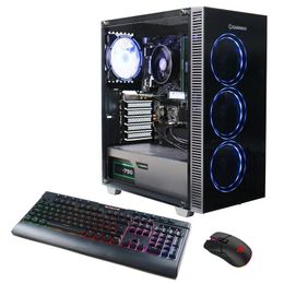 GAMEMAX Gaming-PC »Draco XD 7370« DDR5 RAM, Windows 11 schwarz WLAN AC, ARGB-Beleuchtung Front, 1x PS/2, 1x USB3.2 Gen1 Type-C, 1x USB3.2 Gen2...