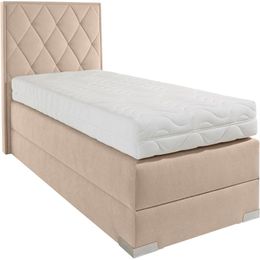 Westfalia Schlafkomfort Boxspringbett dunkelbeige