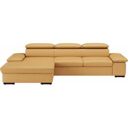 Sit & More SIT&MORE Ecksofa »Alcudia L-Form« wahlweise mit Bettfunktion curry