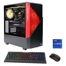 GAMEMAX Gaming-PC »Contac BR 7032« DDR5, PCIe SSD Gen4, Windows 11 schwarz/rot Intel Wi-Fi 6 AX201, ARGB-Beleuchtung 1x PS/2, 2x USB 2.0, 2x USB...
