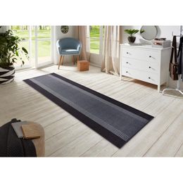 Hanse Home Teppich »Band« rechteckig 9 mm Höhe Kurzflor, weich, Läufer Größen, Wohnzimmer, Schlafzimmer, Esszimmer schwarz Obermaterial: 100%...