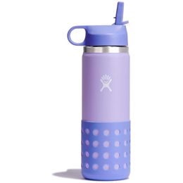 Hydro Flask Trinkflasche &raquo;Kids Wide Mouth w/ Straw Lid&laquo; TempShield - doppelwandige Vakuumisolierung, 591 ml Wisteria 591 ml