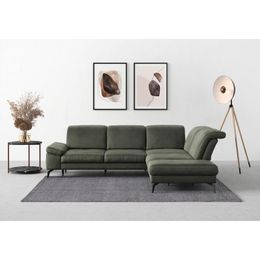 Sit & More SIT&MORE Ecksofa »Cabana L-Form« Ottomane, wahlweise mit Sitztiefen-, Armlehnen- und Kopfteilfunktion olive