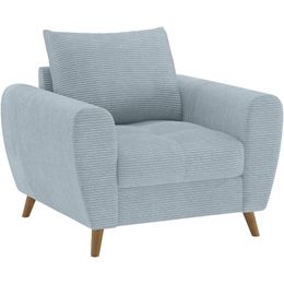 MR. COUCH Sessel »Blackburn II« Passend zu der Garnitur, mit Kaltschaumpolsterung bis 140 kg belastbar Stripes 8624 blue grey