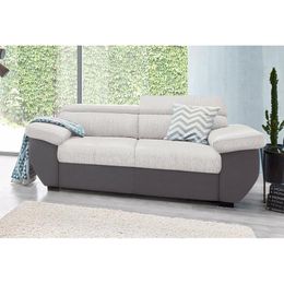 COTTA 2-Sitzer &raquo;Speedway&laquo; Big-Sofa mit Kopfteilverstellung fango/pearl