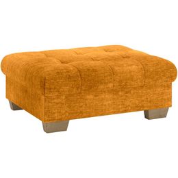 Hocker &raquo;Nikita II&laquo; passend zu der Garnitur, wahlweise mit Kaltschaumpolsterung orange Dolce (100% Polyester)