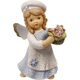 Goebel Engelfigur »Engel - Selbst gebacken, Weihnachtsdeko, Höhe ca. 11 cm« Sammlerfigur, Weihnachtsfigur, Dekofigur aus Biskuitporzellan bunt