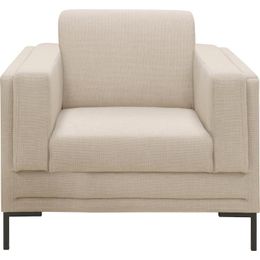 LOOKS by Wolfgang Joop Sessel &raquo;LOOKS VII&laquo; klare Linien, edles Design beige 100% Polyester