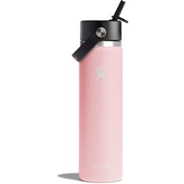 Hydro Flask Trinkflasche &raquo;Wide Flex Straw Cap&laquo; TempShield -Isolierung verhindert Kondenswasserbildung Trillium 710 ml