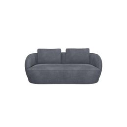 FLEXLUX 2, 5-Sitzer »Torino, rund, Couch, Loveseat, « Modernes, organisches Sofa-Design, Kaltschaum, Wellenunterfederung Soft Grey