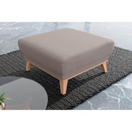 Sit & More sit&more Polsterhocker &raquo;Lavida&laquo; Mit elegantem Holzrahmen grau 100% PES