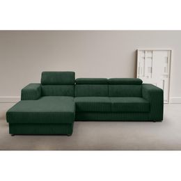 WERK2 Ecksofa »Cherry, modernes Sofa mit Komfortfunktionen, Breite 270cm, L-Form, « bequem, mit verstellbaren Kopfteilen, Schlaffunktion und...