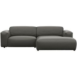 FLEXLUX Ecksofa »Lucera Chaislongue rechts oder links, L-Form, bequem« modern & anschmiegsam, Kaltschaum, Stahl-Wellenunterfederung Warm Mineral Grey