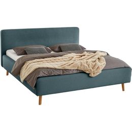 Meise Möbel MEISE.MÖBEL Polsterbett »Mattis« Topseller, wahlweise mit Bettkasten eisblau Liegefläche Länge Breite: 200 cm x 160 cm