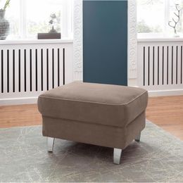Sit & More sit&more Hocker &raquo;Texel&laquo; braun Kunstleder SOFTLUX ;Luxus-Microfaser ALTARA NUBUCK (100% Polyester);Struktur (100% Polyester)