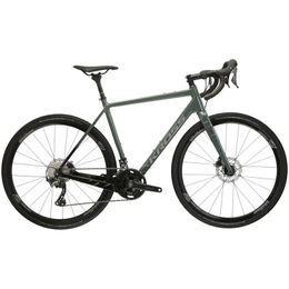 KROSS Gravelbike »Gravelbike Esker 8.0 28" grau« 22 Gang Shimano GRX RX810 Schaltwerk Kettenschaltung grau+grau