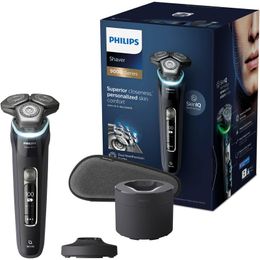 Philips Elektrorasierer »Series 9000 S9986/55« Reinigungsstation mit Skin IQ Technologie, inkl. Reinigungsstation, Ladestand und Etui chromfarben...