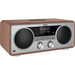 Technisat Internet-Radio »DIGITRADIO 602« (Bluetooth WLAN Digitalradio (DAB+) UKW mit RDS 70 W) Stereoanlage, CD-Player Nussbaum/Silber