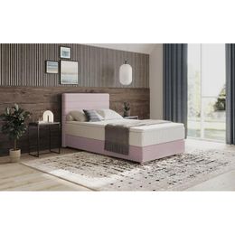 MR. COUCH Boxbett »Stratus 2« inkl. Bettkasten und Matratze Stripes 8626 flamingo