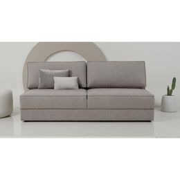 Inosign Schlafsofa »Simonton 3-Sitzer, Breite 202 cm« Liegefläche 202x146 cm, inkl. Bettkasten, weicher Struktur-Stoff latte