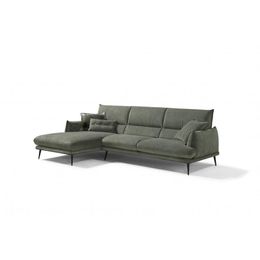 Egoitaliano Ecksofa »FUNNY, hochwertiges und aktuelles Design, bequeme Rückenlehne« hochwertiger Sitzkomfort, L-Form Grün