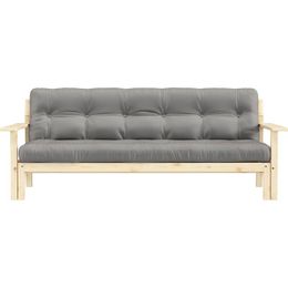 Karup Design Schlafsofa »Unwind« Mit Holzstruktur, inkl. Futonmatratze, Liegefläche 130x190 cm Light Grey