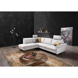 Places of Style Ecksofa »Sarsina: mit Tonnentaschen-Federkern, perfekt zum Entspannen L-Form« inklusive 2 motorischen Relaxfunktionen mit...
