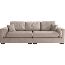 Home Affaire Big-Sofa »Fresh Pond« in vielen Bezugsqualitäten und Farben, B/T/H: 290/96/95 cm beige