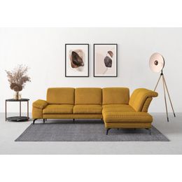 Sit & More SIT&MORE Ecksofa »Cabana L-Form« Ottomane, wahlweise mit Sitztiefen-, Armlehnen- und Kopfteilfunktion mustard