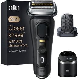 Braun Elektrorasierer »Series 9 Pro+ 9590cc« Reinigungsstation Precision ProTrimmer schwarz Mit 5 Jahren Herstellergarantie (Nach...