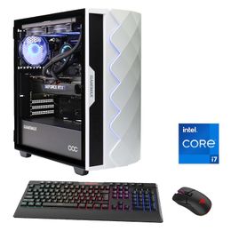 GAMEMAX Gaming-PC »Diamond WT 6970« PCIe SSD Gen4, Windows 11 weiß WLAN AC, ARGB-Beleuchtung Front, 1x PS/2, 2x USB 2.0/1.1-Anschlüsse, 3x USB 3.2...