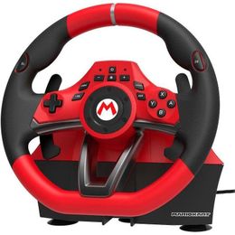 HORI Gaming-Lenkrad »Mario Kart Racing Wheel Pro DELUXE« rot/schwarz
