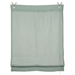 Gardinia Raffrollo &raquo;GRS Zen Silence&laquo; mit Hakenaufh&auml;ngung ohne Bohren Stoff aus 50 % recyceltes Polyester dunkelgr&uuml;n Obermaterial: 100% Kunststoff...
