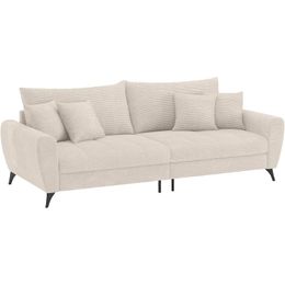 MR. COUCH Big-Sofa »Blackburn II« Wahlweise mit Kaltschaumpolsterung bis 140 kg belastbar Stripes 8622 natur