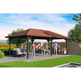 Skan Holz SKANHOLZ Pavillon &raquo;Orleans 2&laquo; 4-Eck, BxT: 439x786 cm
