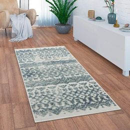 Paco Home Läufer »Stilo 864« rechteckig 10 mm Höhe Hoch-Tief Effekt, Scandi, auch als Teppich, In- und Outdoor geeignet Türkis Obermaterial: 100%...