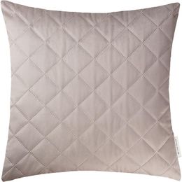 Tom Tailor HOME Dekokissen »FrenchVelvet Quilt« Kissenhülle ohne Füllung, 1 Stück natur/beige/altrosa + gemustert Bezug: 100% Polyester B/L: 45 cm...
