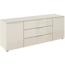 Rauch Kombikommode &raquo;Kommode T&uuml;rkommode Sideboard Kombikommode FLIPP mit Glasfront&laquo; Breite 160 cm mit 2 Einlegeb&ouml;den, 2-t&uuml;rig, 3 Schubladen, Soft-Close