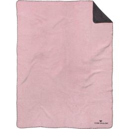 Tom Tailor HOME Wohndecke »Basti« Doubleface Decke, Kuscheldecke rosé Obermaterial: 60% Baumwolle, 40% Polyacryl B/L: 150 cm x 200 cm