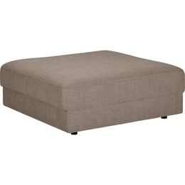 Trendmanufaktur Polsterhocker &raquo;Bourbon&laquo; In verschiedenen Gr&ouml;&szlig;en erh&auml;ltlich taupe gray
