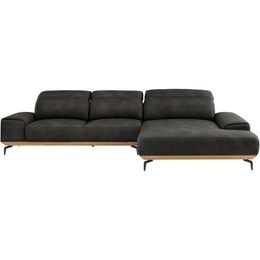 Musterring Wohnlandschaft &raquo;MR 2490&laquo; Fu&szlig; schwarz, Sitzh&ouml;he 48cm, wahlweise mit Funktionen, Ma&szlig;e 342x207 cm schwarz