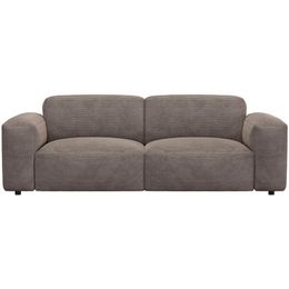 FLEXLUX 2, 5-Sitzer »Lucera Sofa, super bequem durch hochwertigen Sitzaufbau mit Kaltschaum« modern & anschmiegsam, Designsofa Taupe Brown