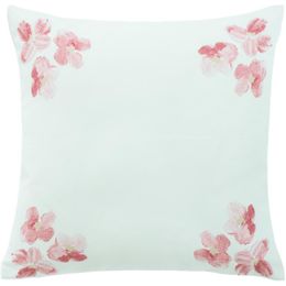 HOMING Dekokissen »Kirschblüte« floral, Blumen, Kissenhülle ohne Füllung, 1 Stück rosa/weiß + gemustert Obermaterial: 100% Polyester B/L: 45 cm x...