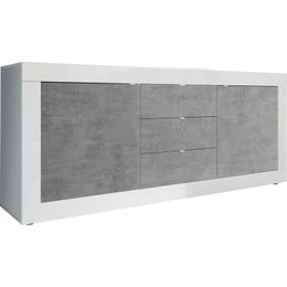 Inosign Sideboard »Basic Breite 210 cm, Kommode 2 Türen, 3 Schubkästen, Anrichte, « Metallgriff, moderne Rahmenoptik, viel Stauraum, Farbauswahl...