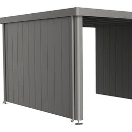 BioHort Ger&auml;tehaus-Seitenwand f&uuml;r Seitendach von Neo 4A-4D quarzgrau-metallic